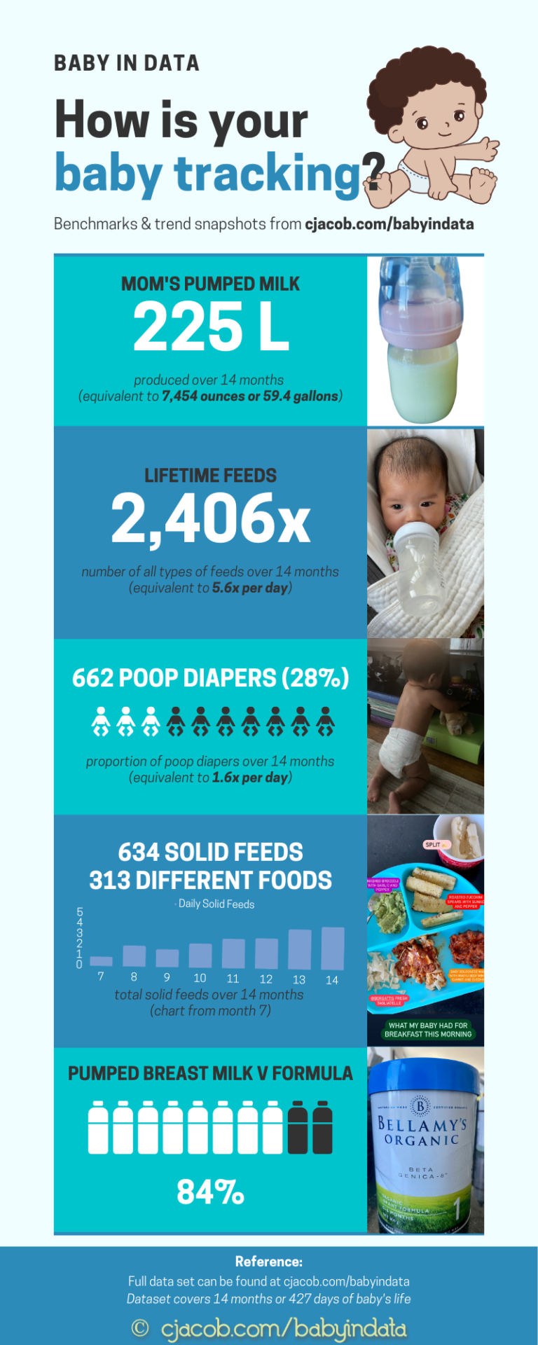 Fun Data Facts About Baby’s 1st Year of Eating Solids, Drinking Breast ...